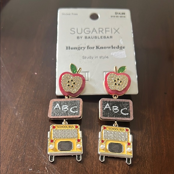 BaubleBar | Jewelry | Sugarfix By Baublebar Red And Yellow School Bus ...
